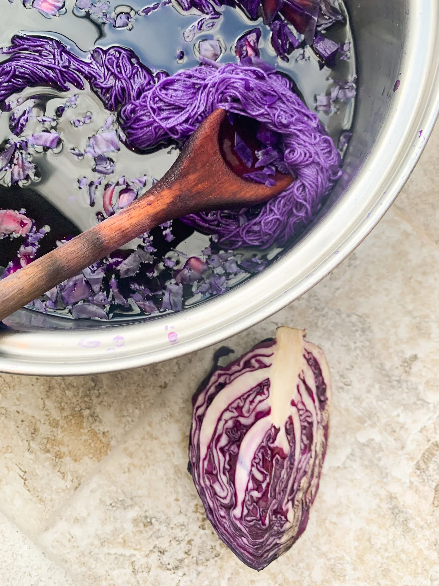 How to Dye with Red Cabbage — Zuahaza – Luxe Home Textiles
