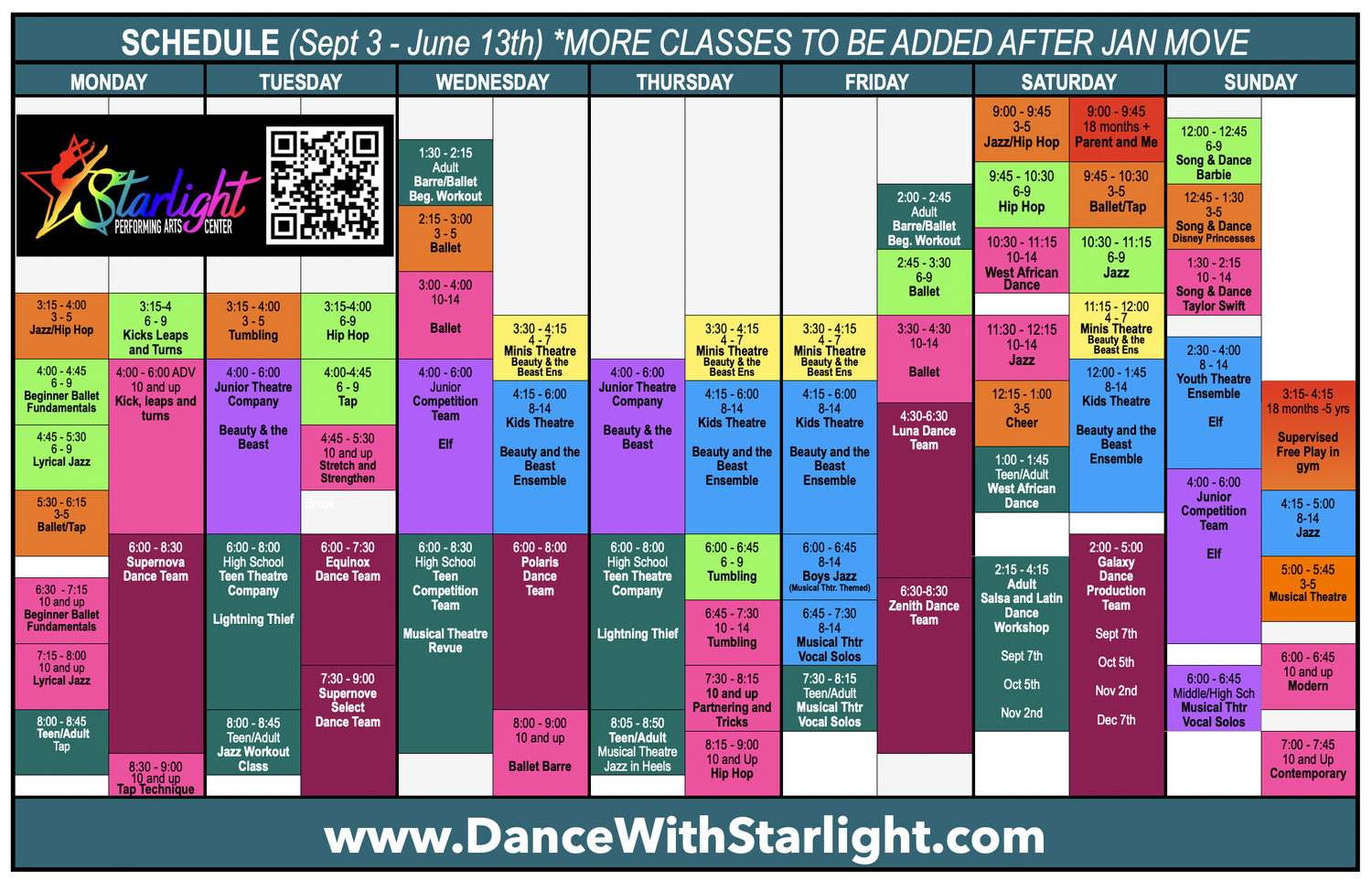 Classes — Starlight Dance Studios and Theater
