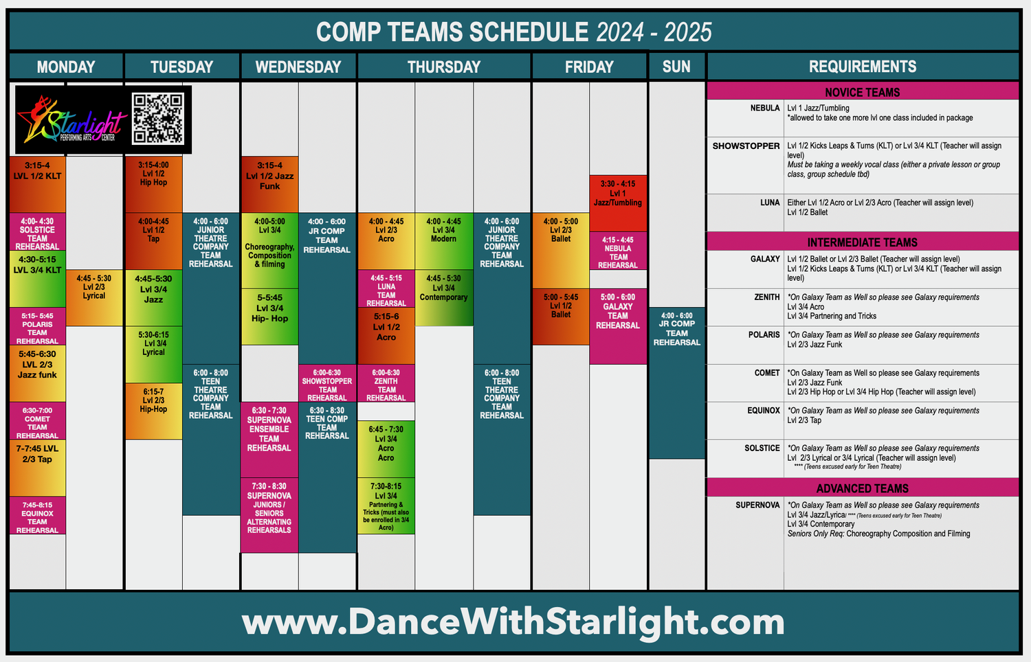 Dance Team — Starlight Dance Studios and Theater