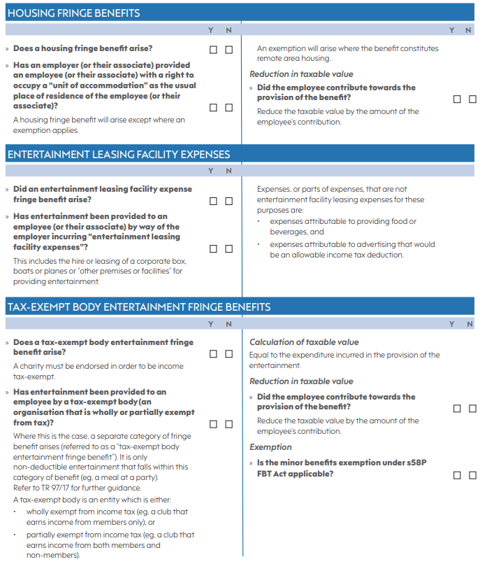 FBT Checklist 2024-25 — CE Smith & Co. Mackay