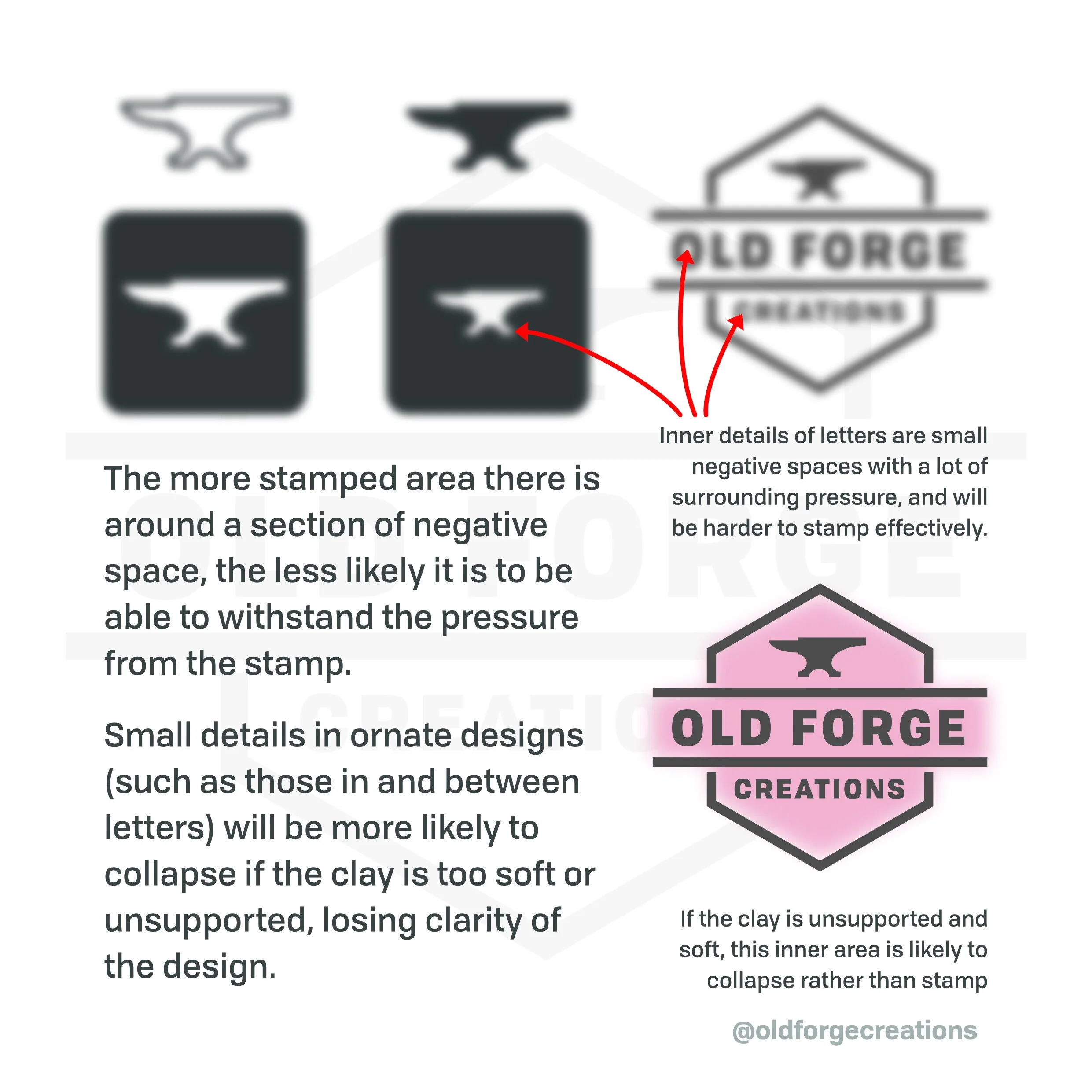 How To Stamp Clay - Old Forge Creations