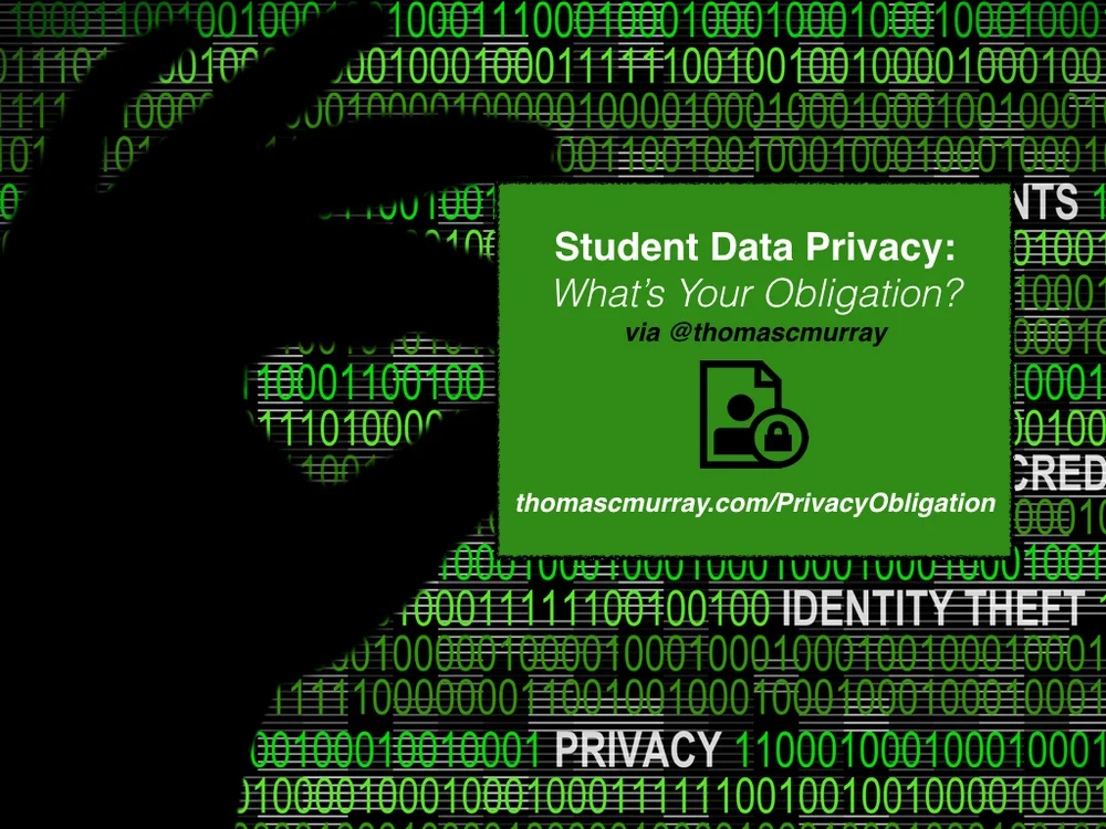 Student Data Privacy: What’s Your Obligation? — Thomas C Murray