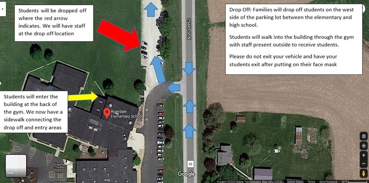 Elementary Drop Off/Pick Up Map — Riverdale School District