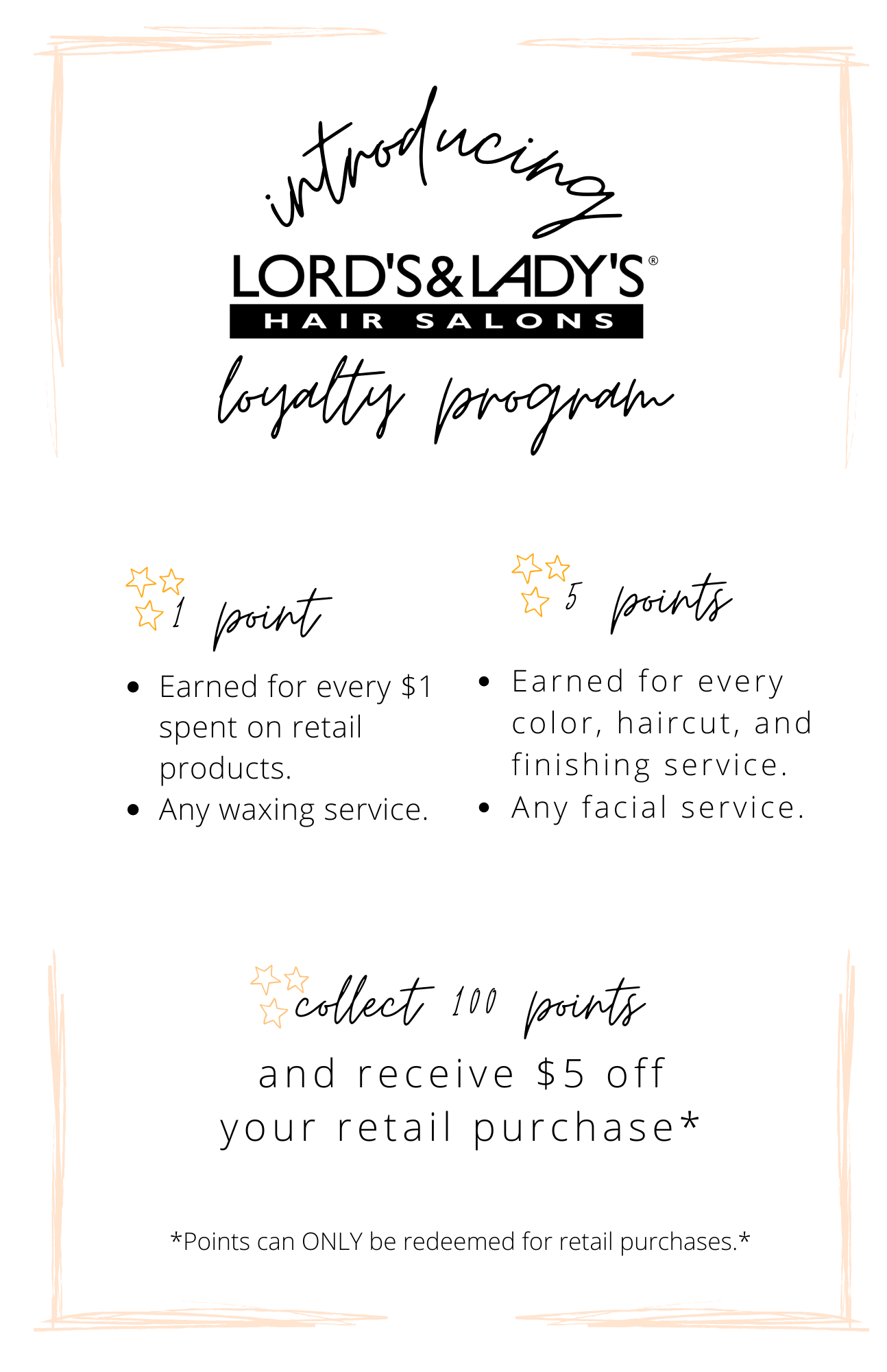 Loyalty Program | Lord's & Lady's Hair Salon