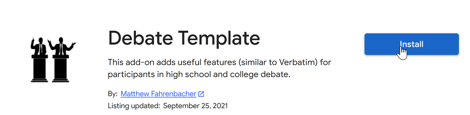 Debate Template Extension — Atlanta Urban Debate League