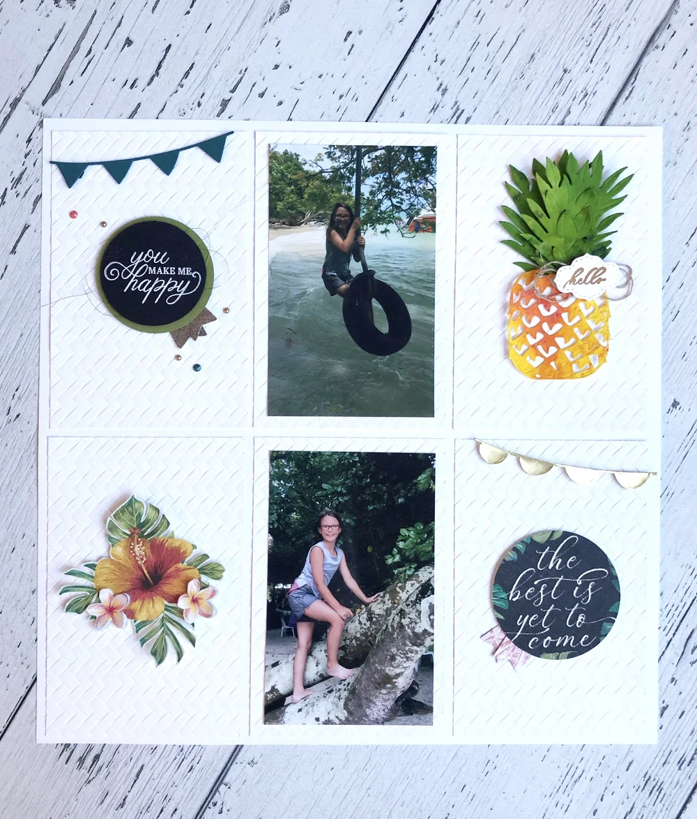 Scrapbook Layouts — Stamps & Stretchy Pants