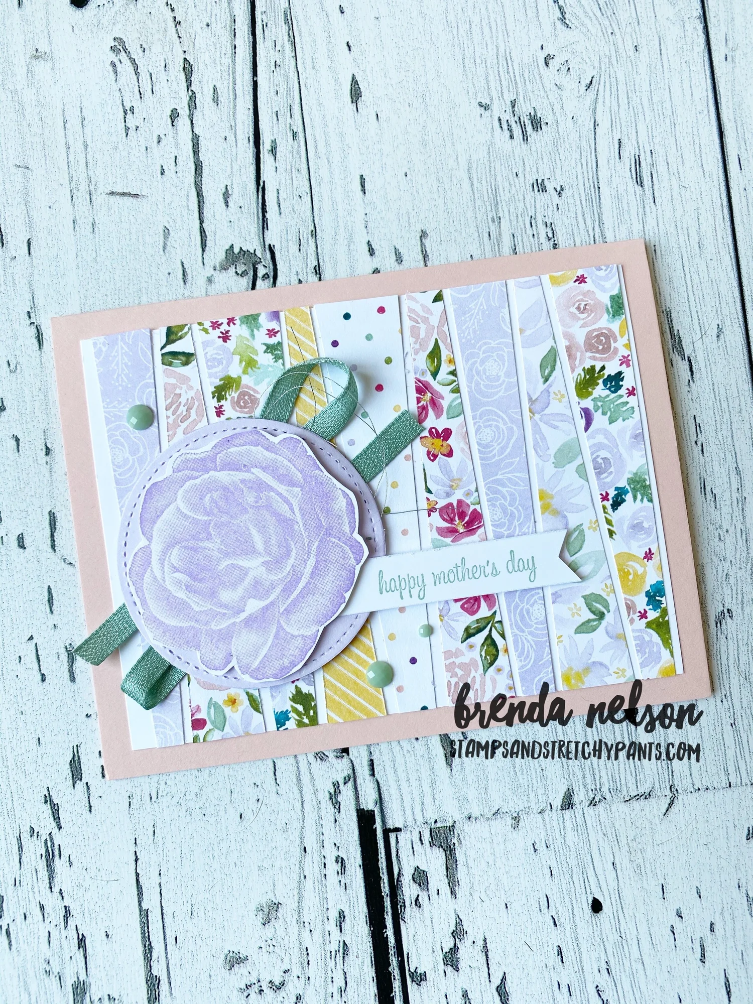 Scrappy Strip Technique — Stamps & Stretchy Pants