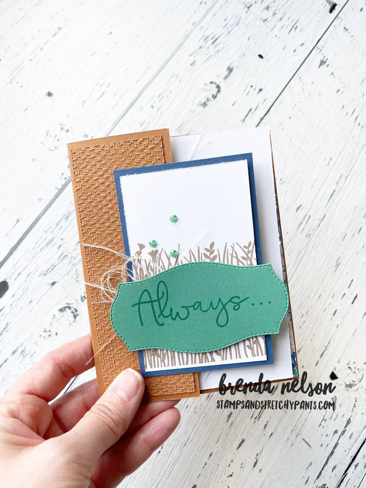 Double Front Card — Stamps & Stretchy Pants
