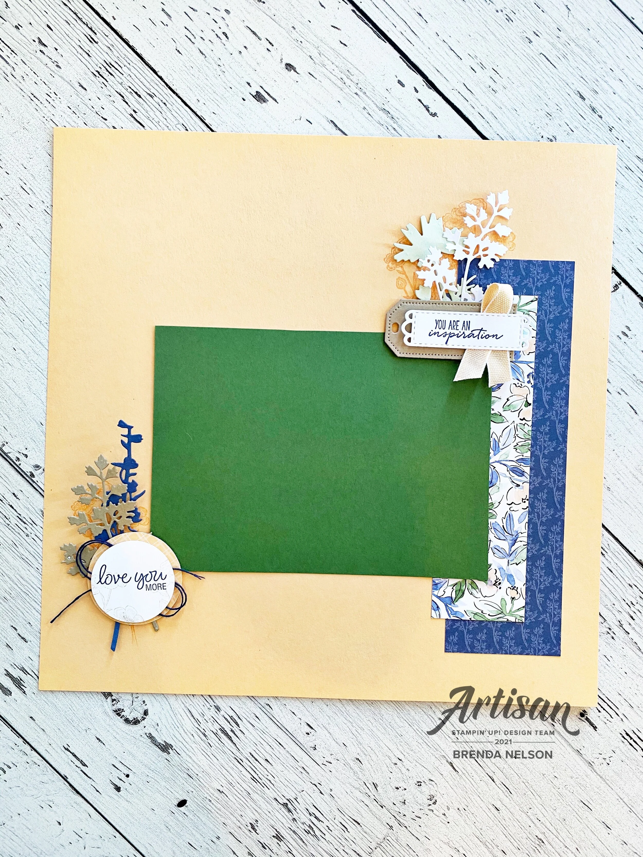 Scrapbook Layouts — Stamps & Stretchy Pants