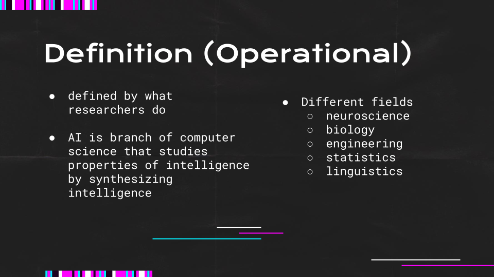 Stanford: 100 Year Study on AI (What is AI?) — AI. Culture. Creativity. Stanford: 100 Year Study on AI (What is AI?) — AI. Culture. Creativity.