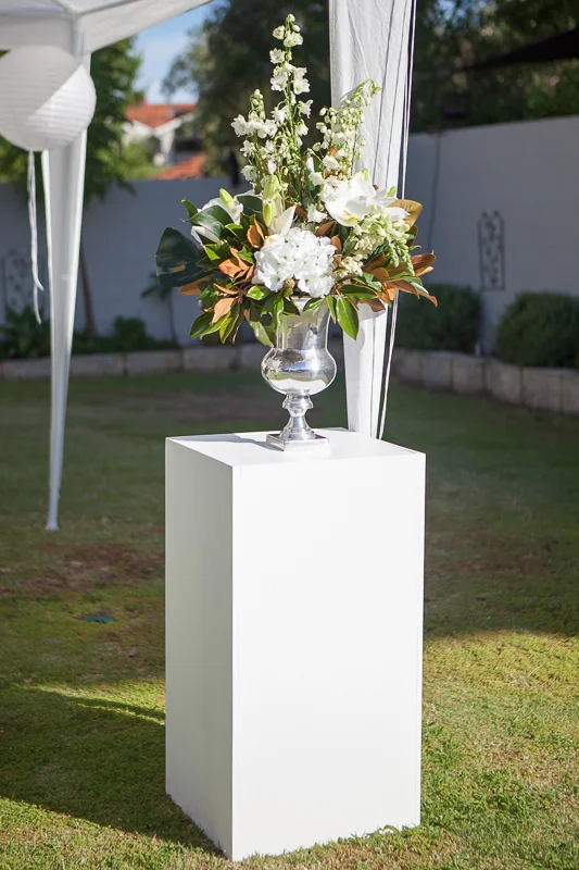 White Plinth (Medium & large) — Maisey Event Hire