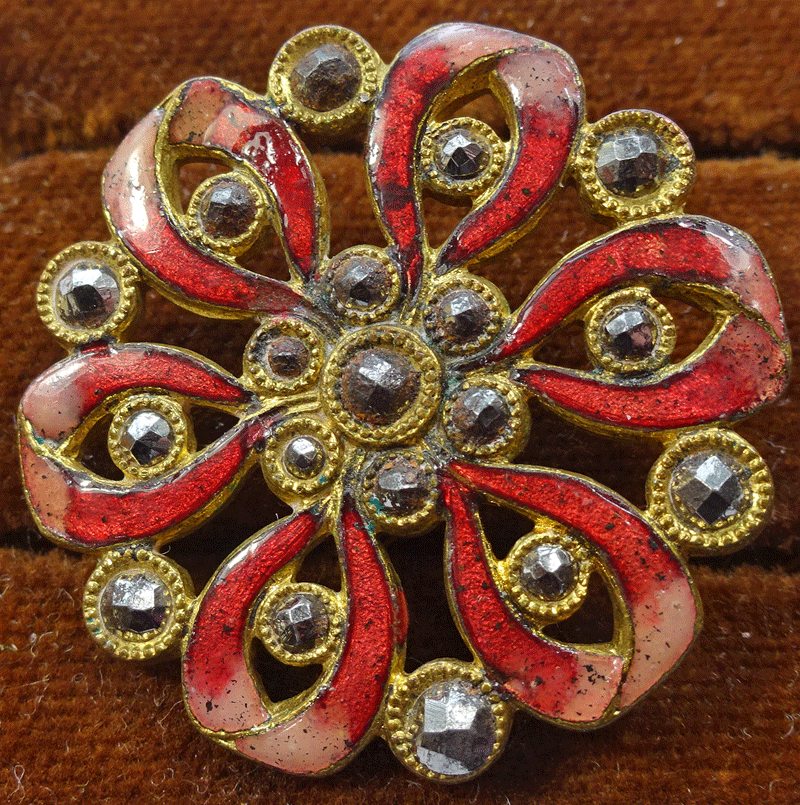 Antique and vintage enamel buttons for sale — VINTAGE BUTTON EMPORIUM