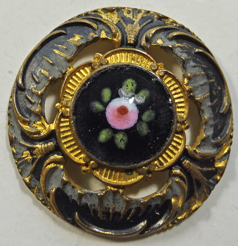 Antique and vintage enamel buttons for sale — VINTAGE BUTTON EMPORIUM