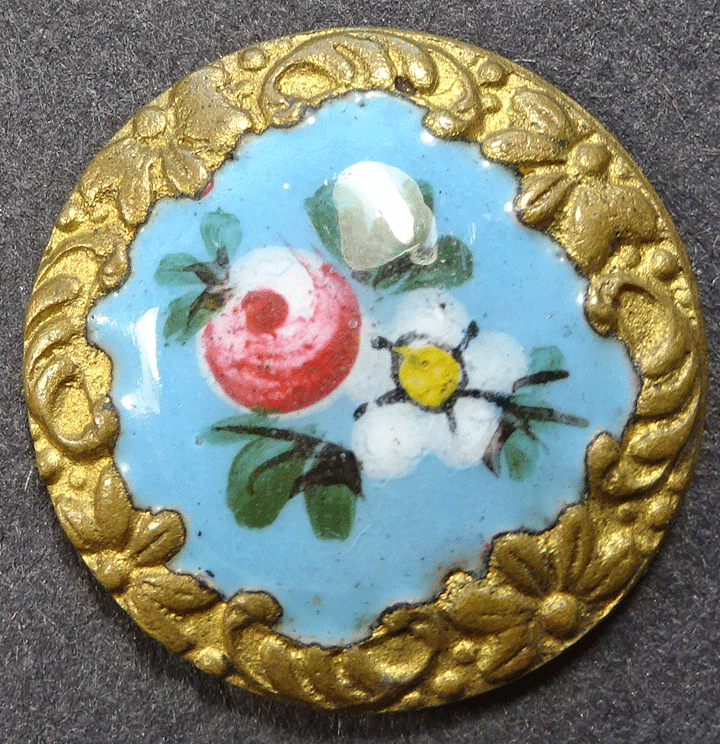 Antique and vintage enamel buttons for sale — VINTAGE BUTTON EMPORIUM