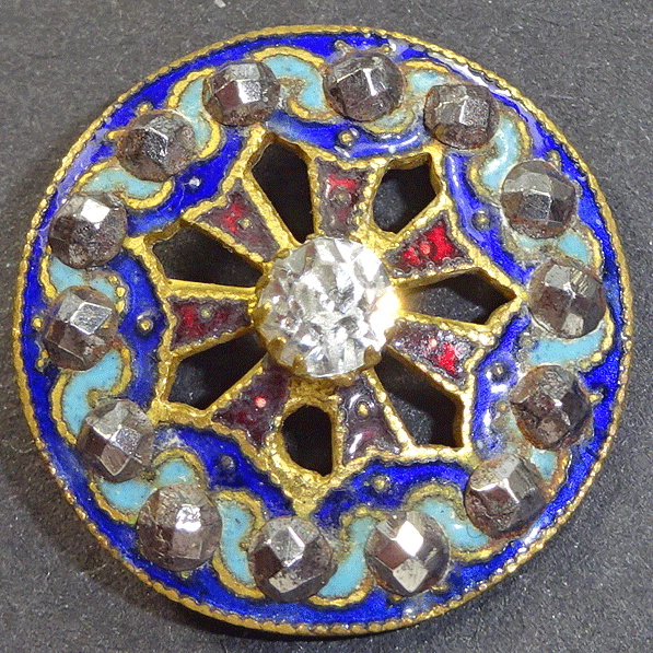 Antique and vintage enamel buttons for sale — VINTAGE BUTTON EMPORIUM