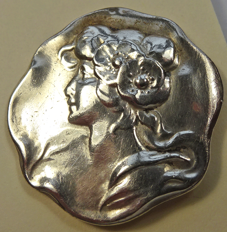 Silver antique buttons for sale — VINTAGE BUTTON EMPORIUM