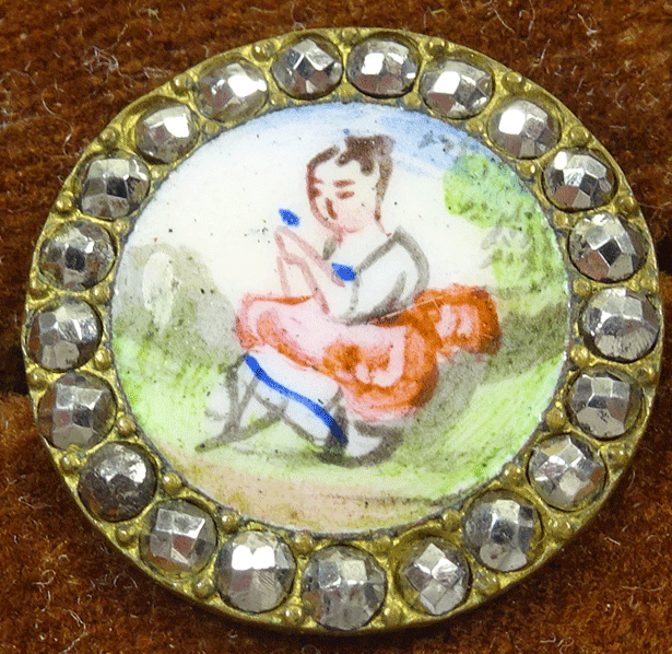 Antique and vintage enamel buttons for sale — VINTAGE BUTTON EMPORIUM