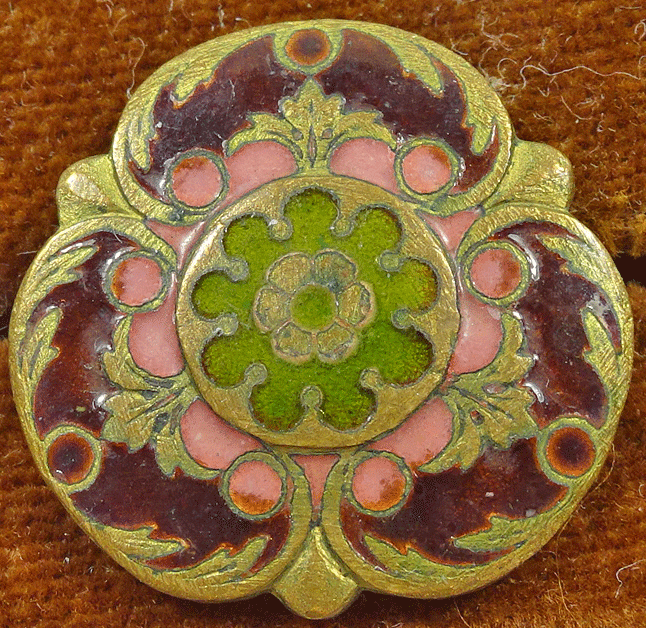 Antique and vintage enamel buttons for sale — VINTAGE BUTTON EMPORIUM