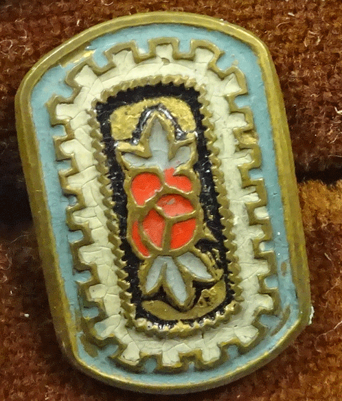 Vintage Enamel Floral Button - Hand-Painted & Elegant Design — VINTAGE ...