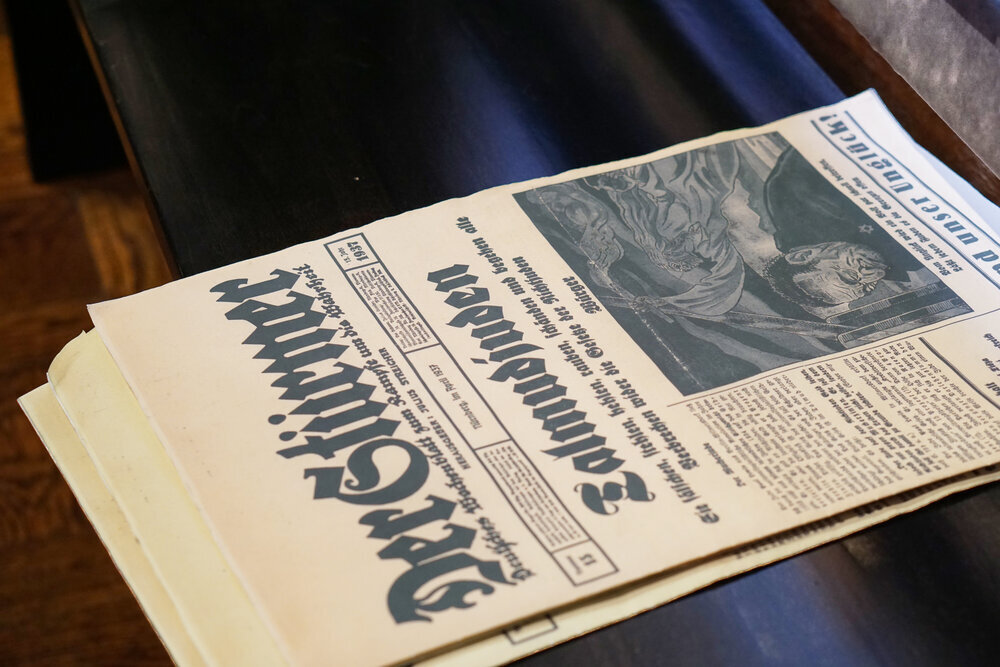 Curators Corner A 1937 Issue of Der Sturmer — Holocaust Memorial ...