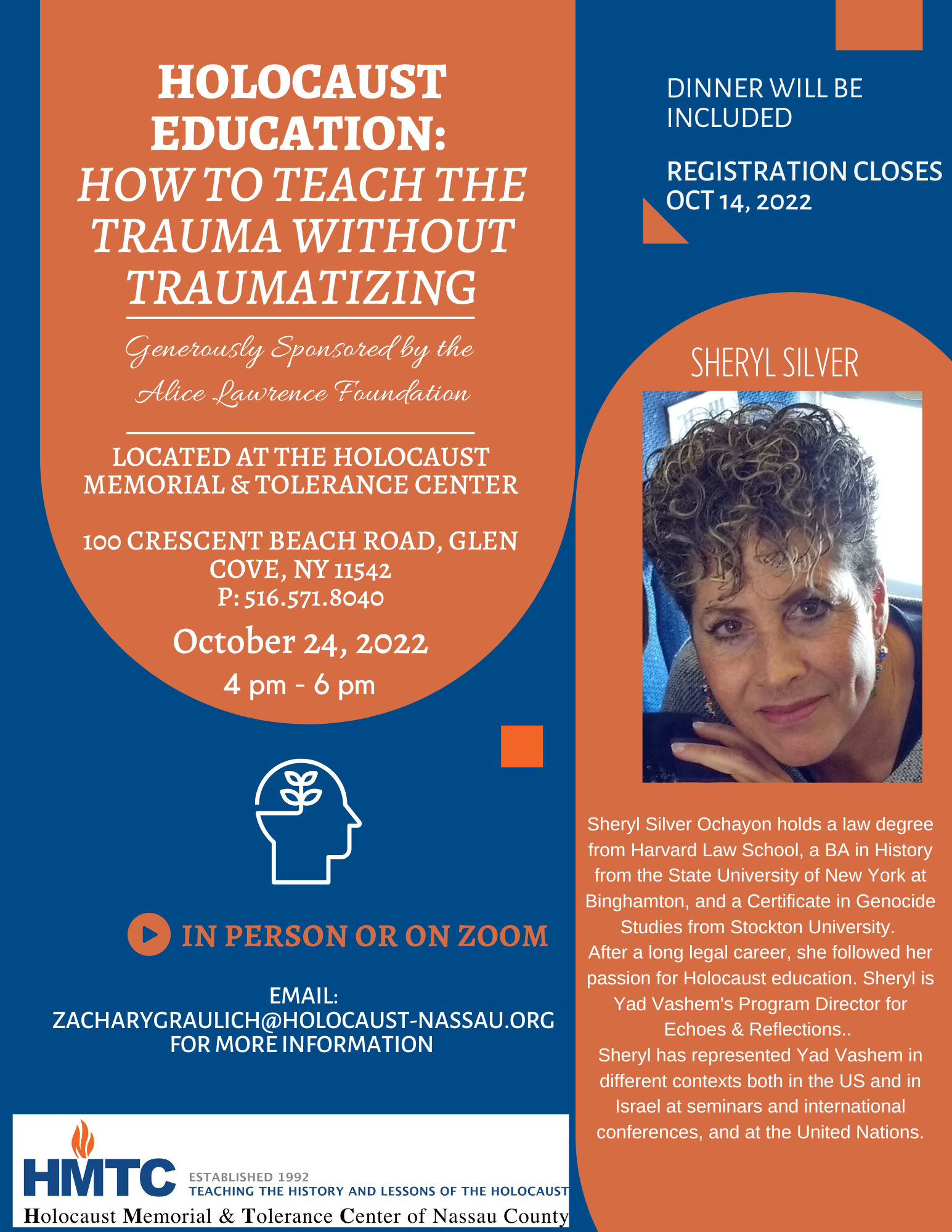 UPCOMING EVENTS — Holocaust Memorial & Tolerance Center of Nassau County