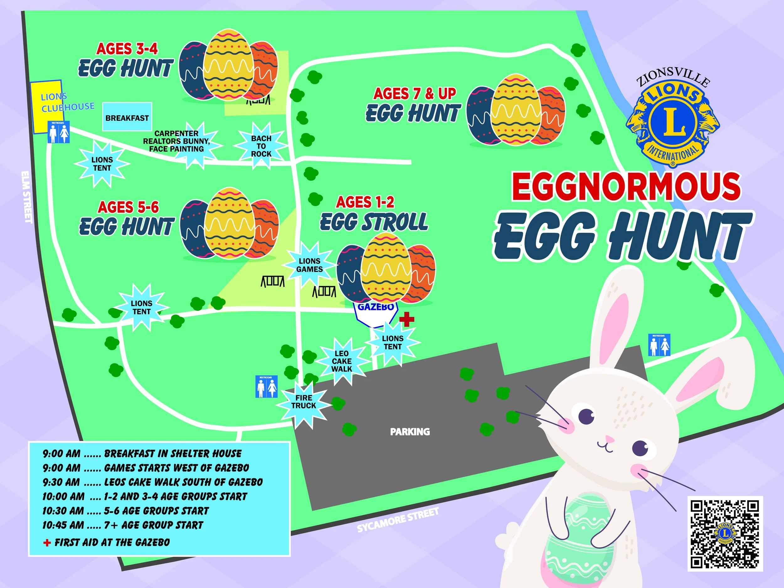 Eggnormous Egghunt Map — Zionsville Lions Club