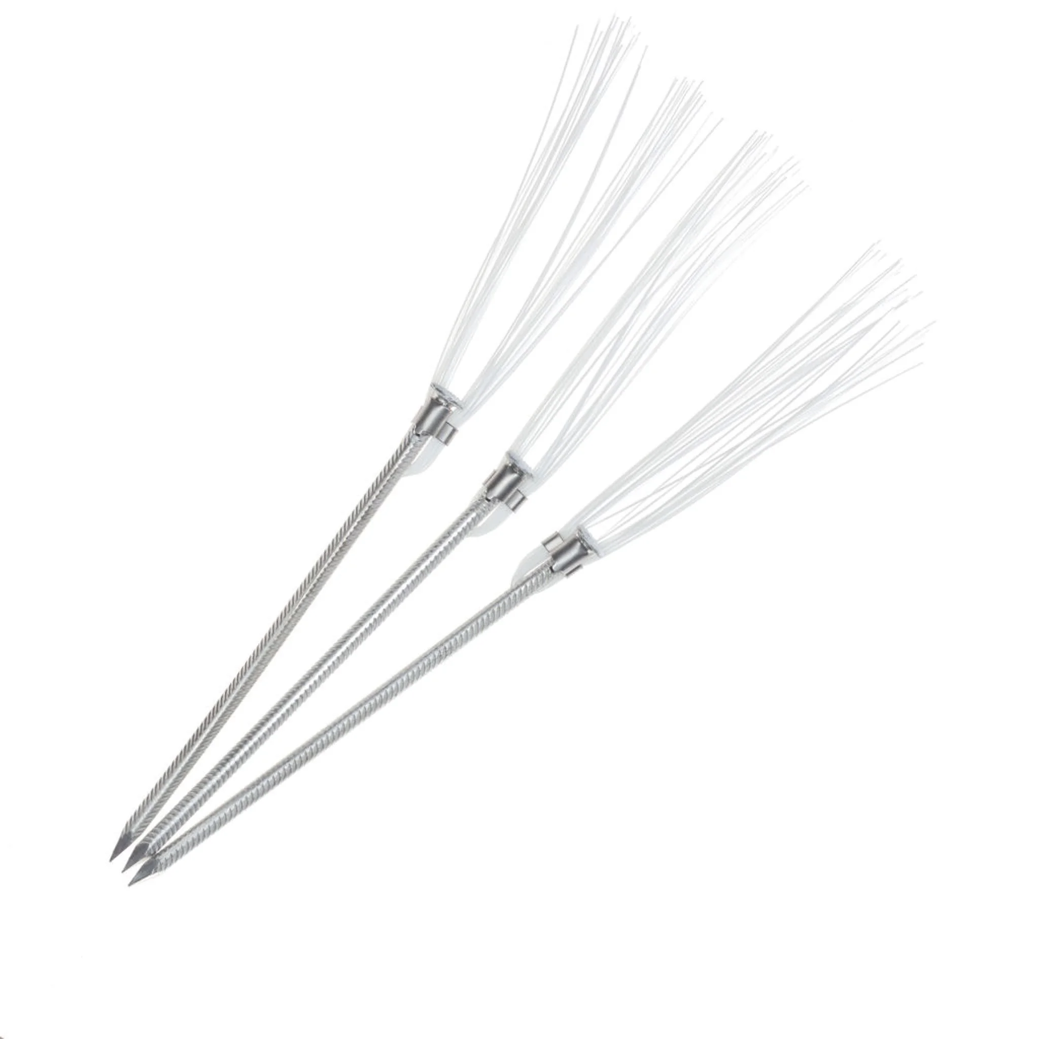 25 White Ground Markers with Upgraded Stakes Rugged Visible