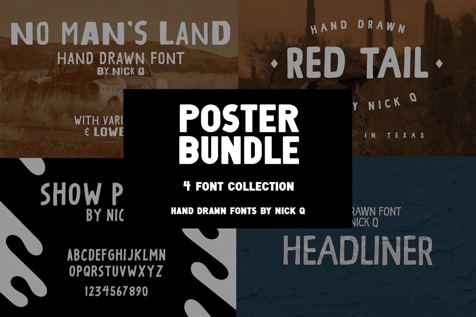 Hand Drawn Font Bundle — Nick Quintero
