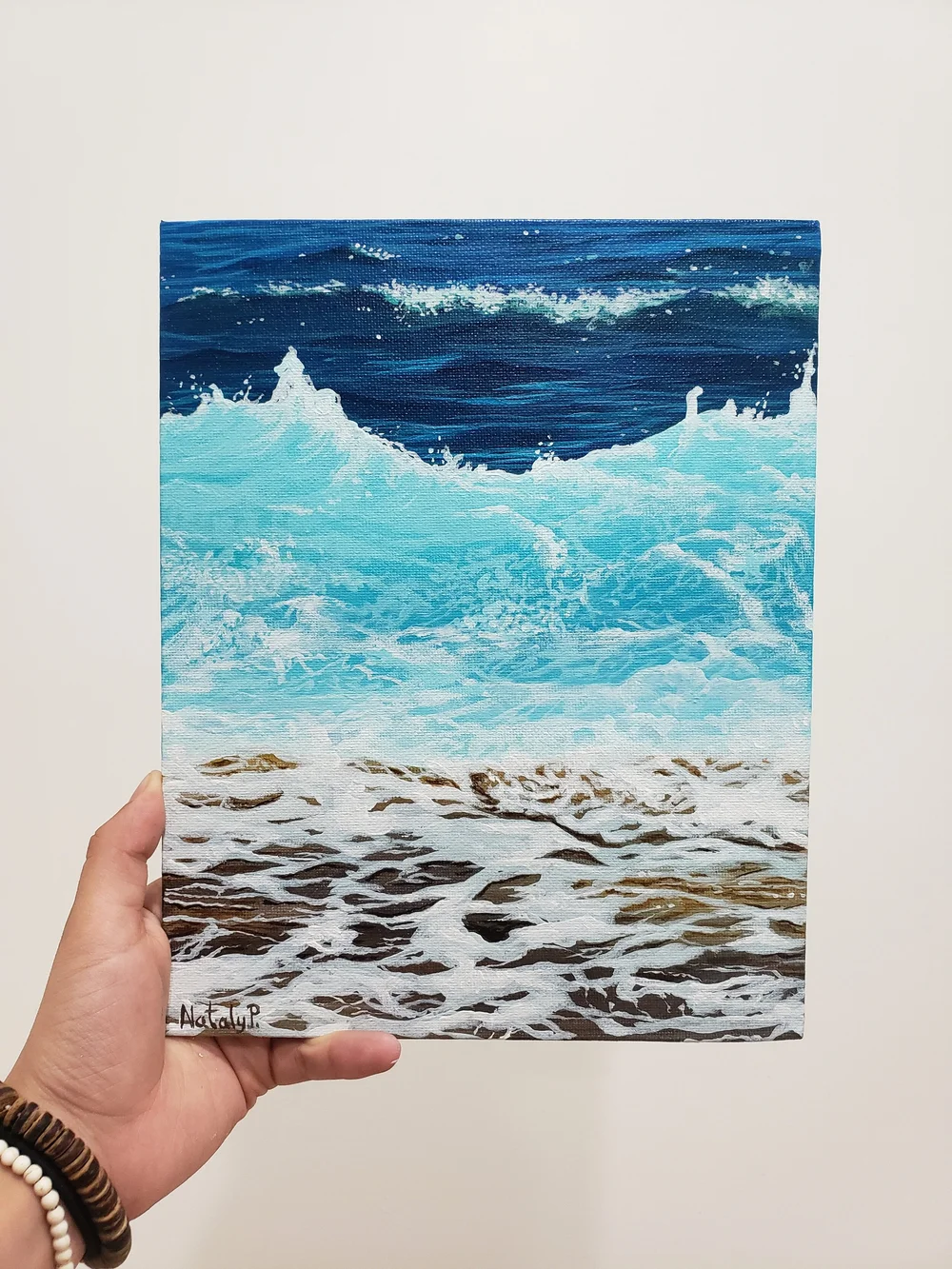 Wave Acrylic Painting