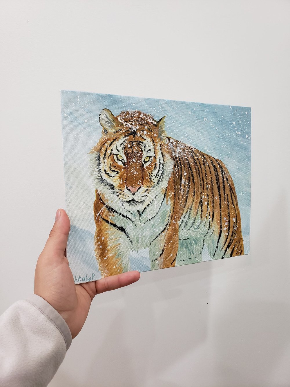 Tiger Face Painting Acrylic