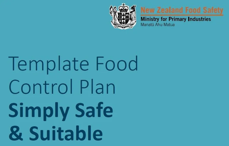 Food Control Plan Template Updates | Blog — MPGFoodTech Nelson, NZ
