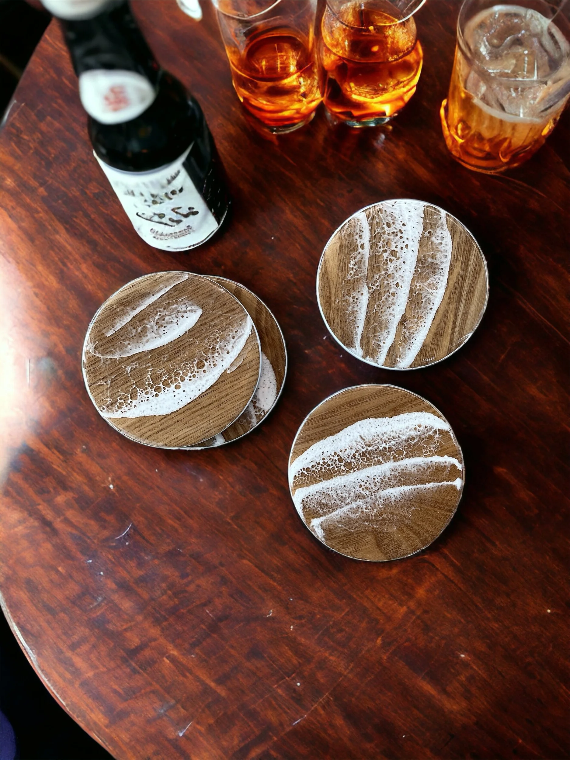 Heart serving board — Kalaf artwork