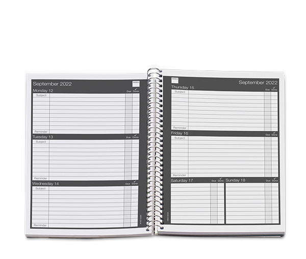 Secondary School Homework Diaries and Planners — Homework Diaries and ...