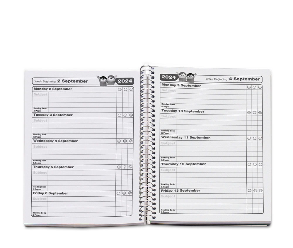 Primary School Homework Planners — Homework Diaries and Planners