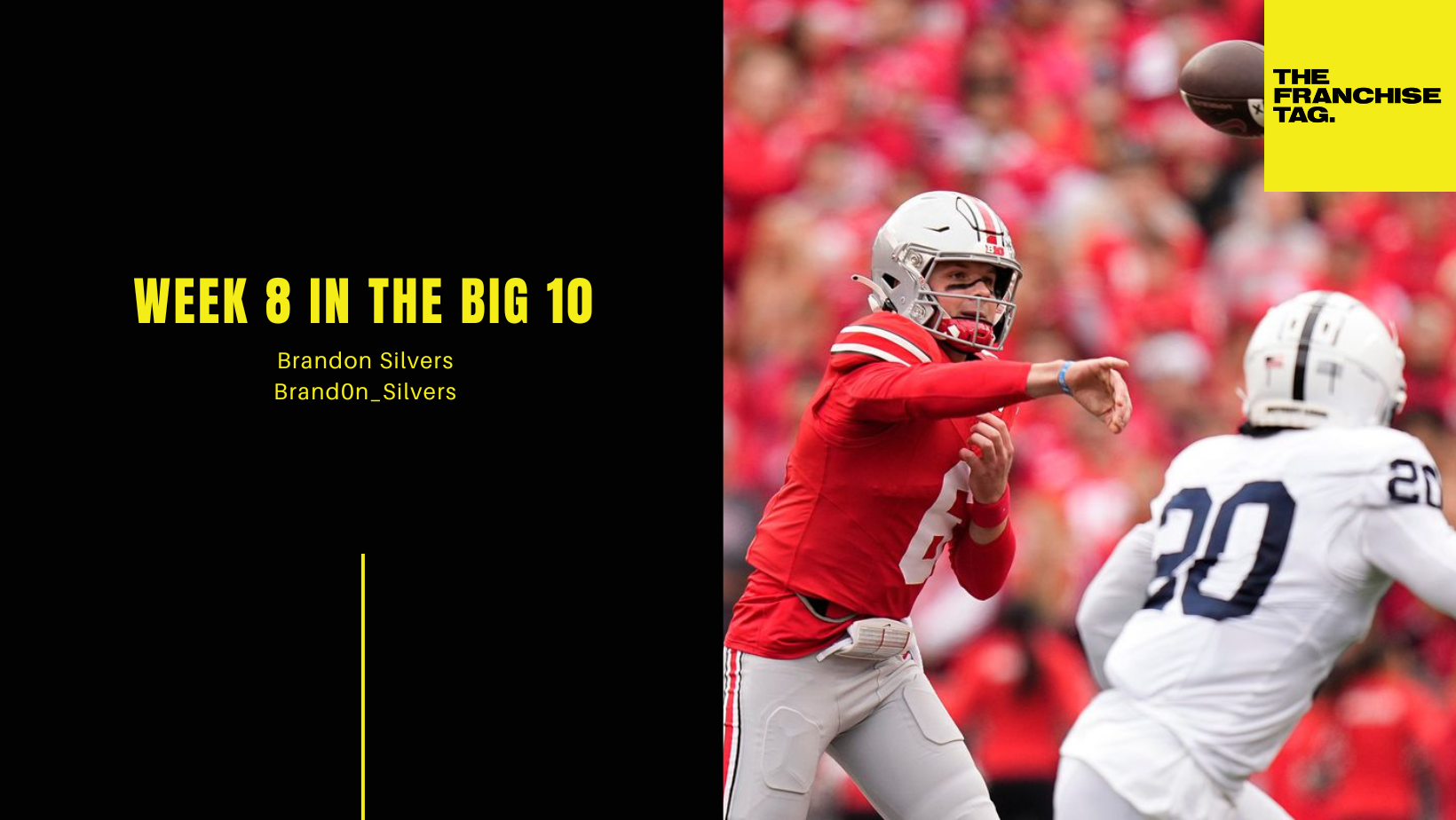 Week 8 in the Big 10 — The Franchise Tag.