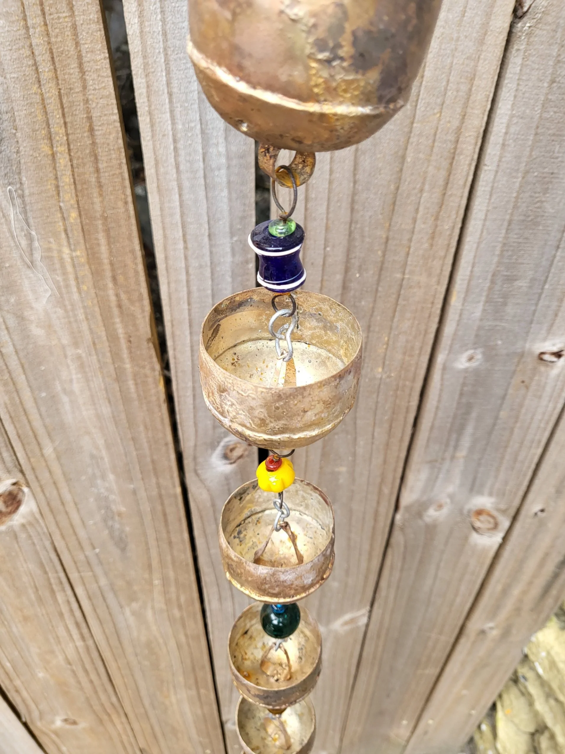 Rain Chain Gauge Bell Metal Beads — Lost Objects, Found Treasures