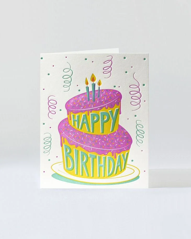 Happy Birthday Greeting Cards With Cake
