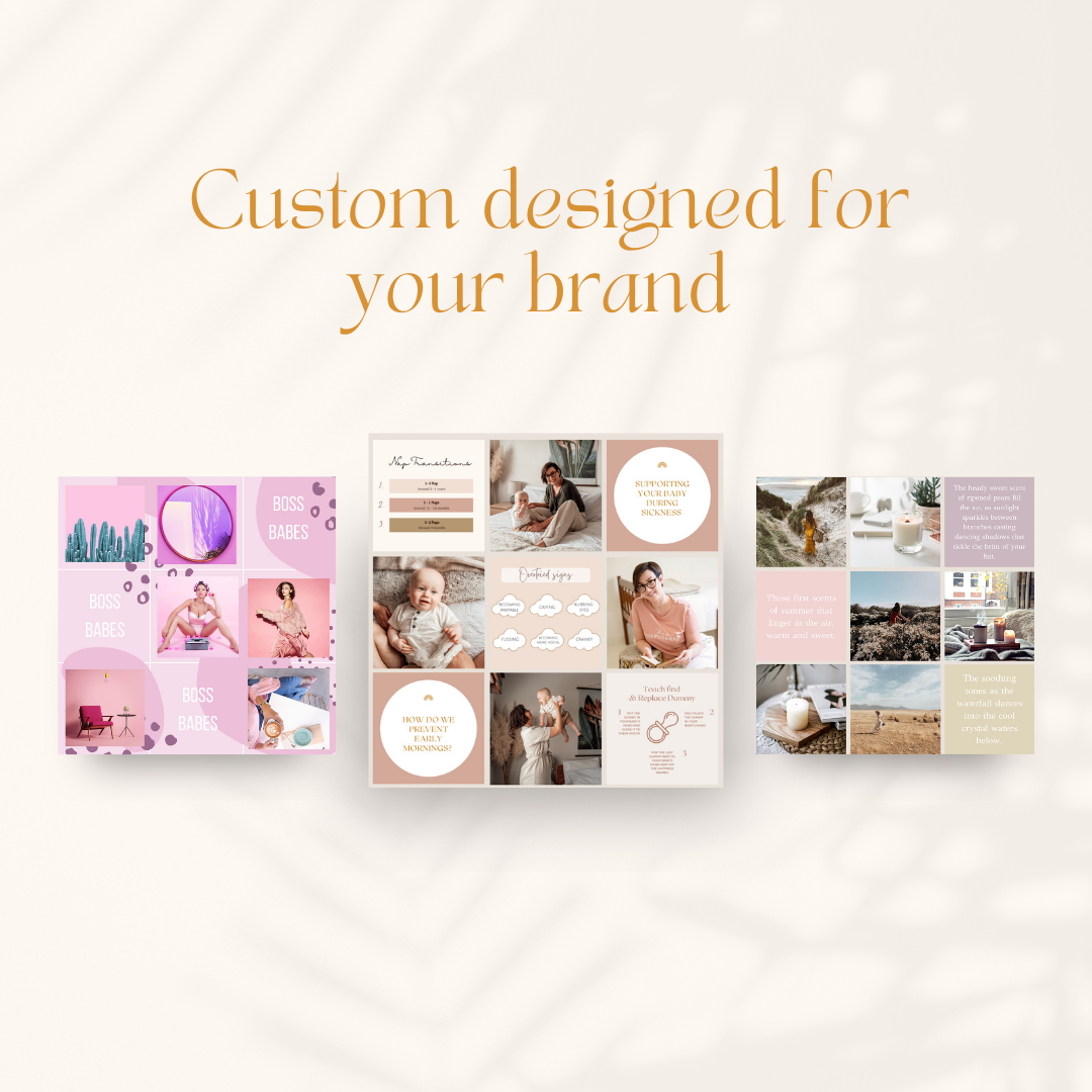 CUSTOM DESIGNED TEMPLATES $297 +GST — Boho Social | Social media help ...