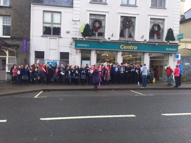 School Choir Perform in Buttevant — Coláiste Mhuire, Buttevant