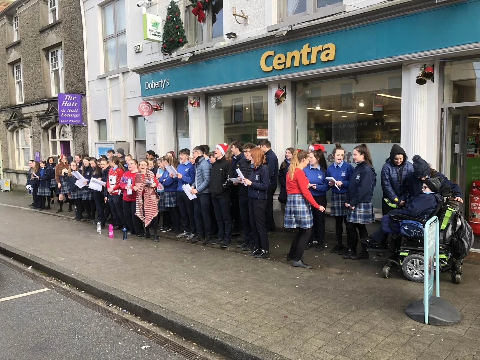School Choir Perform in Buttevant — Coláiste Mhuire, Buttevant