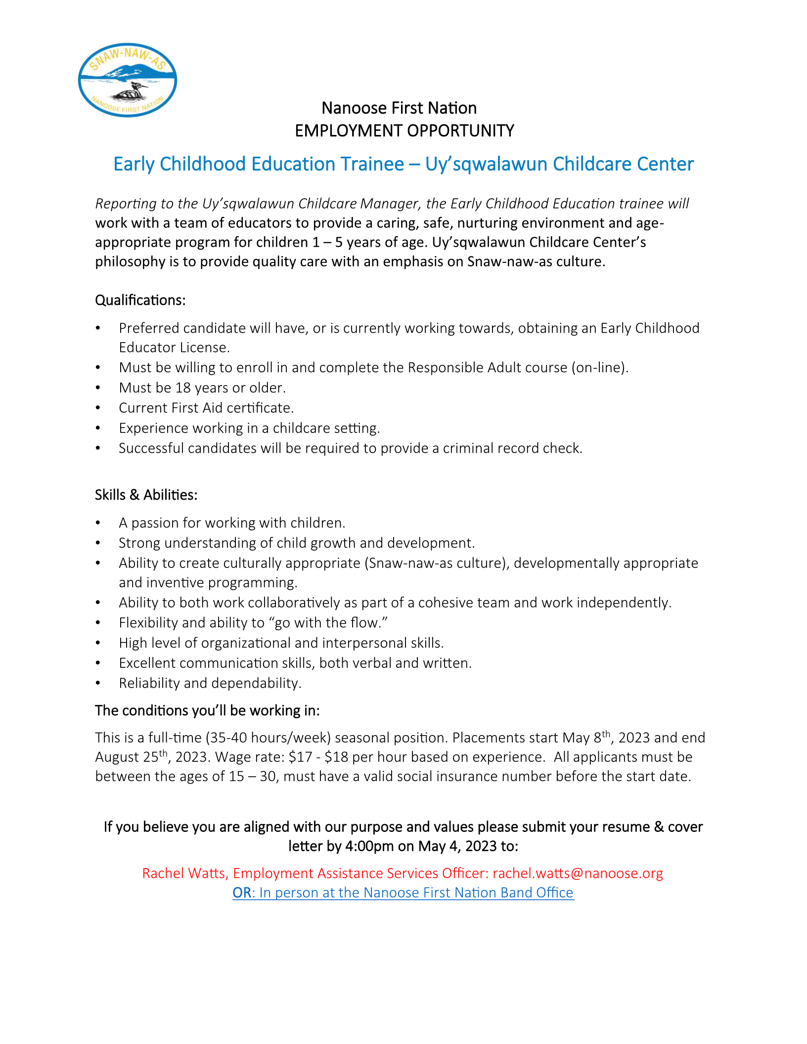 Nanoose First Nation — Home