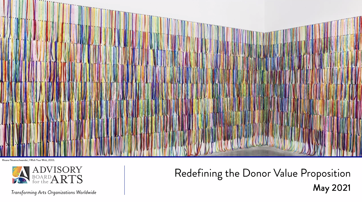 Donor Summit Content — Advisory Board for the Arts