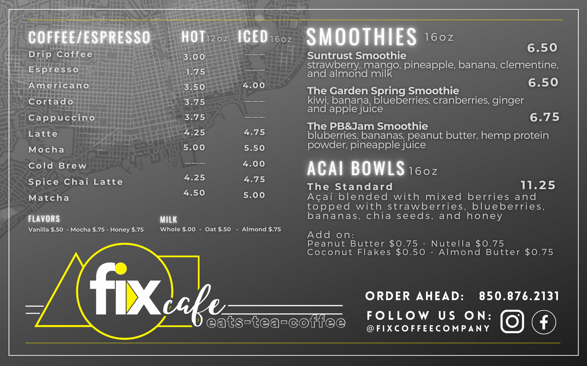 Fix Cafe — Fix Coffee Company