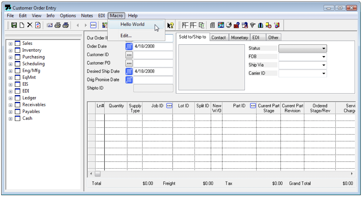 Developing Infor VISUAL Macros to Automate Tasks — GingerHelp