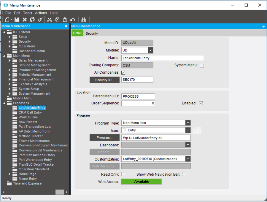 Customizing the Epicor Part Lot Entry Screen — GingerHelp