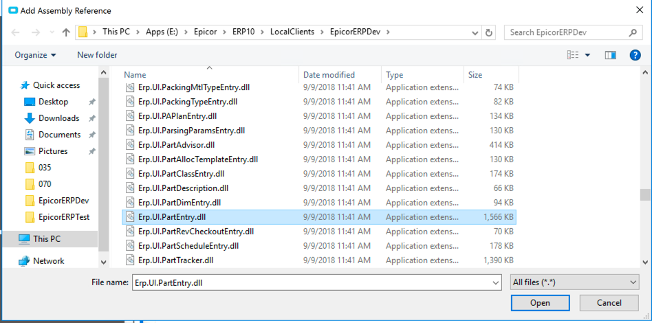 Launching An Epicor 10 Screen With Programming Code — GingerHelp
