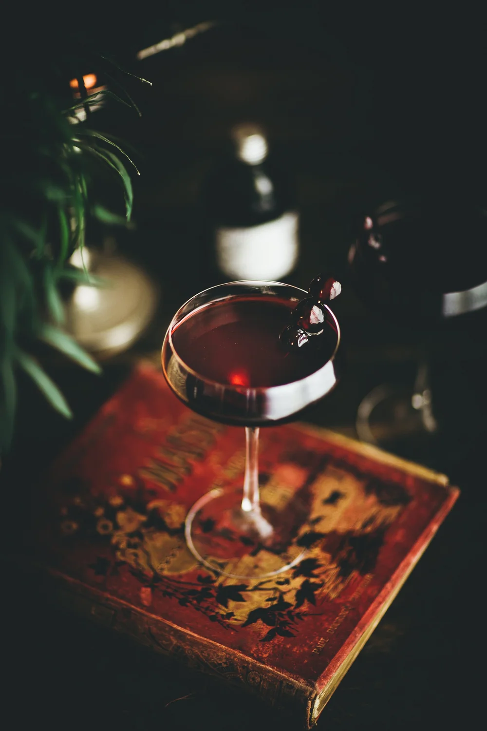 Cherry Cocktail a Starry Night — The Curious Cabinet