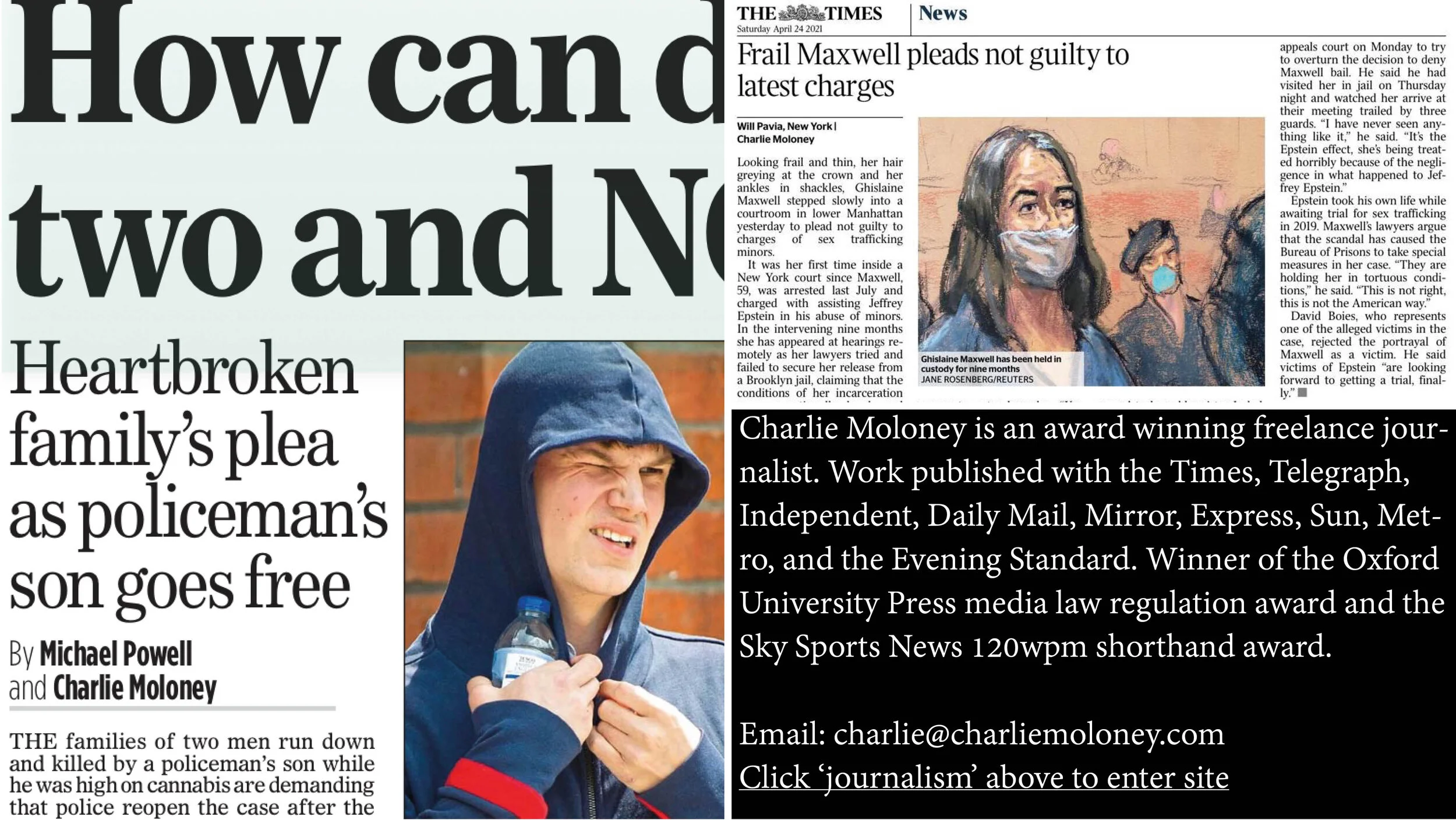 Charlie Moloney - Journalism