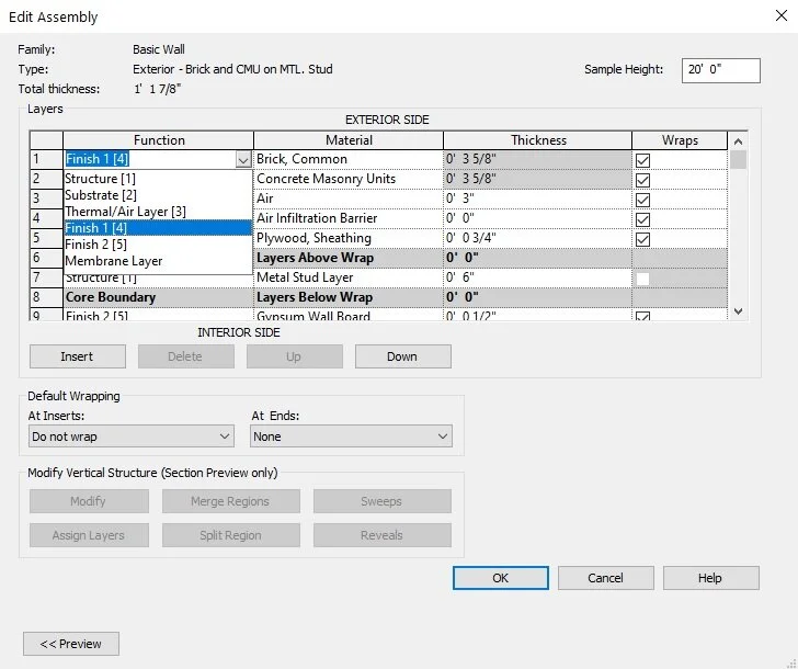 Creating Complex Wall Assemblies in Revit