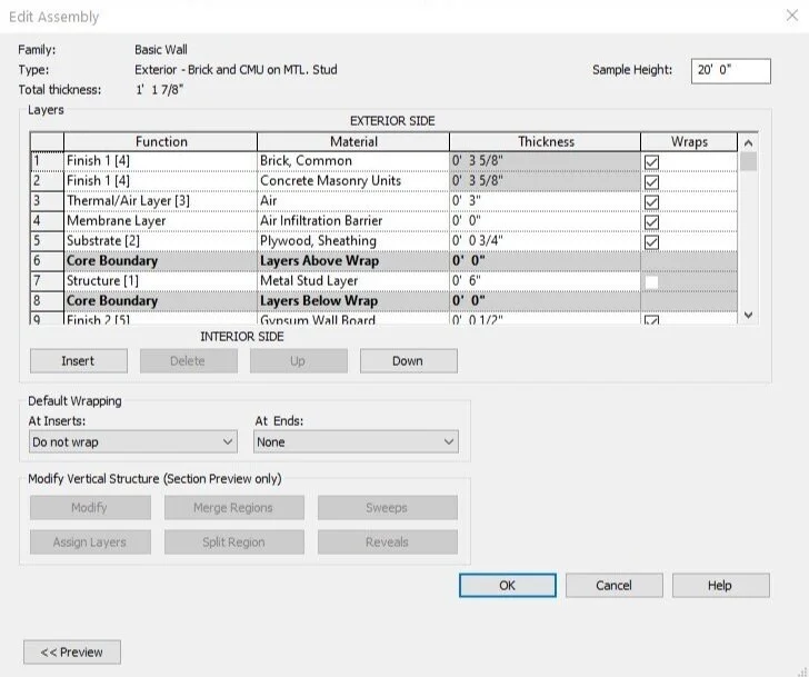 Creating Complex Wall Assemblies in Revit